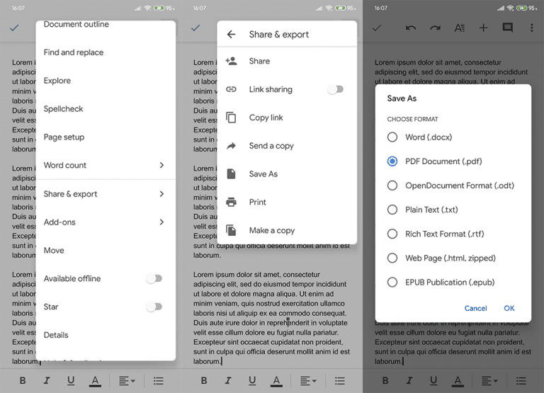 How To Save A Google Doc As A PDF On Android Mobile Internist