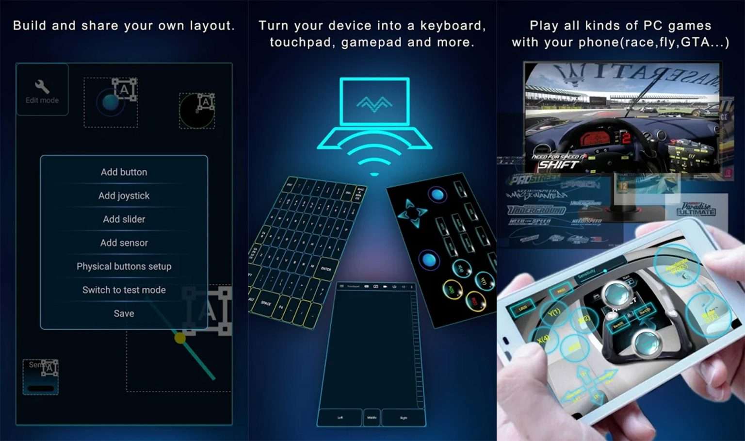 How to use Android phone as a controller for PC