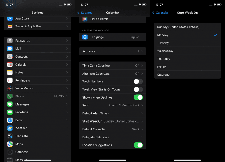 How to make Calendar week start with Monday on Android, iOS, and ...
