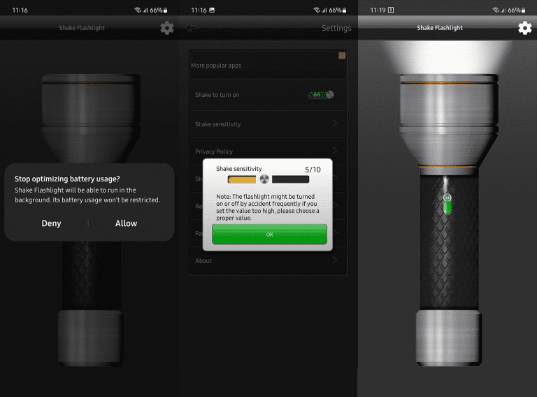 Here’s how to use shake to turn ON the flashlight on Android %%page%%