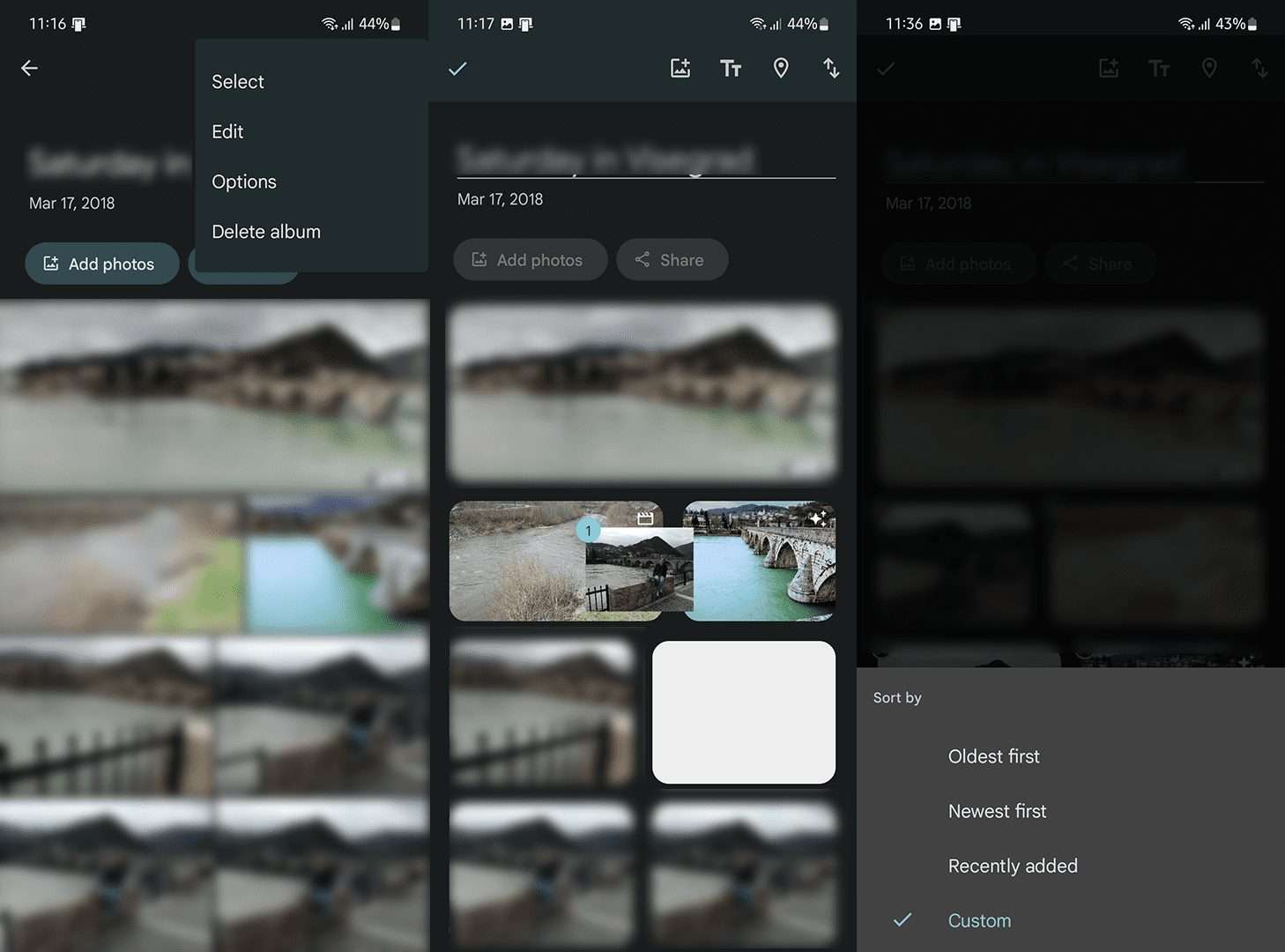 How to rearrange photos in Google Photos in 2 steps