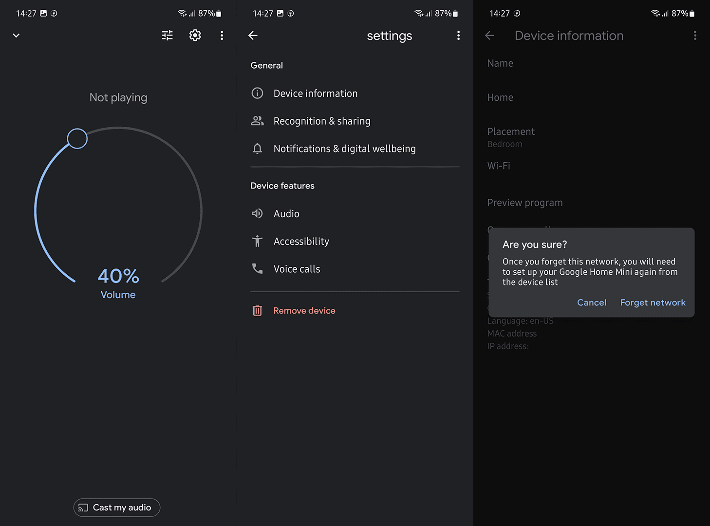 How to change Wi-Fi on Google Home/Google Nest device %%page%%